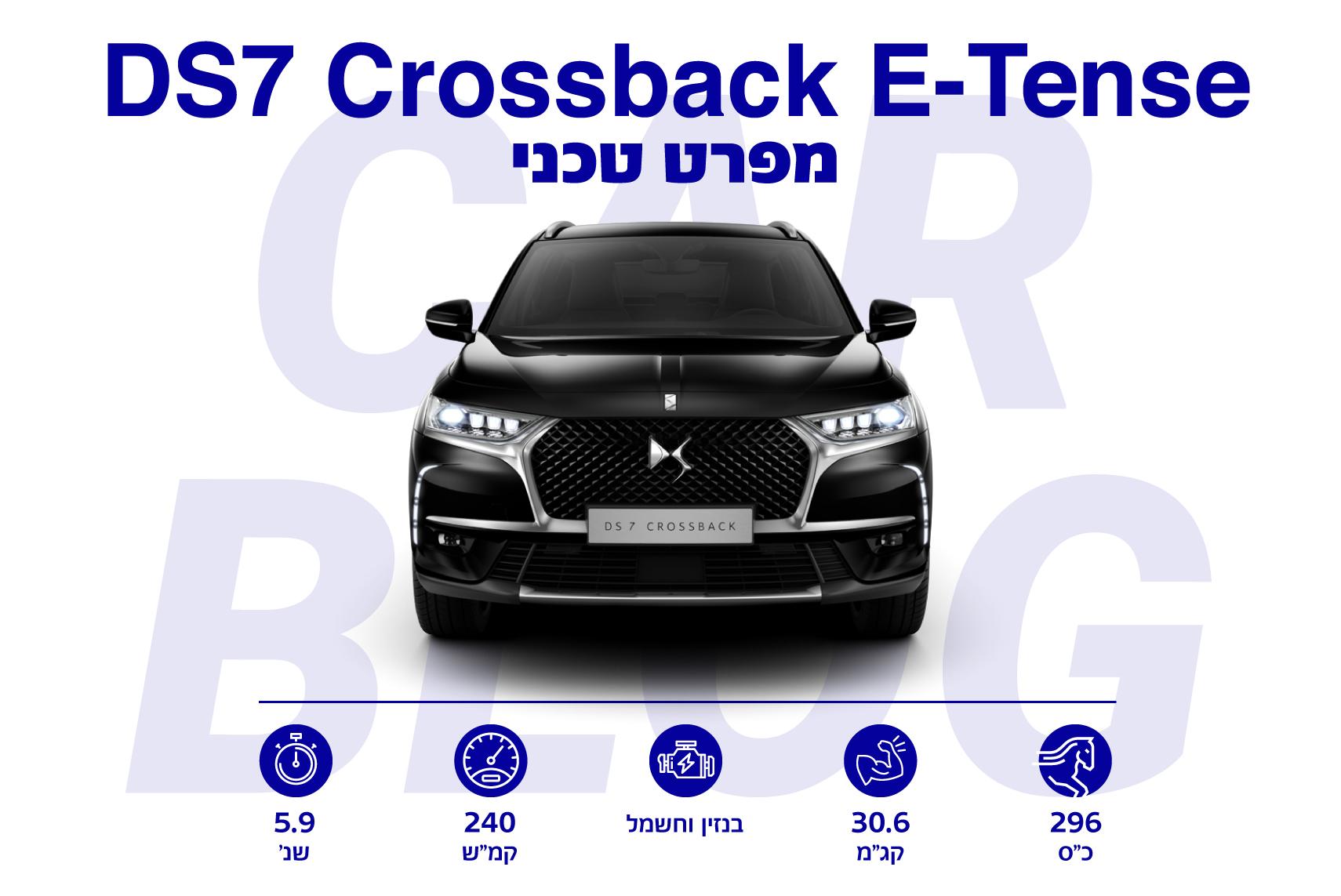 חוות דעת: DS 7 CROSSBACK E-TENSE 4x4 שיק צרפתי